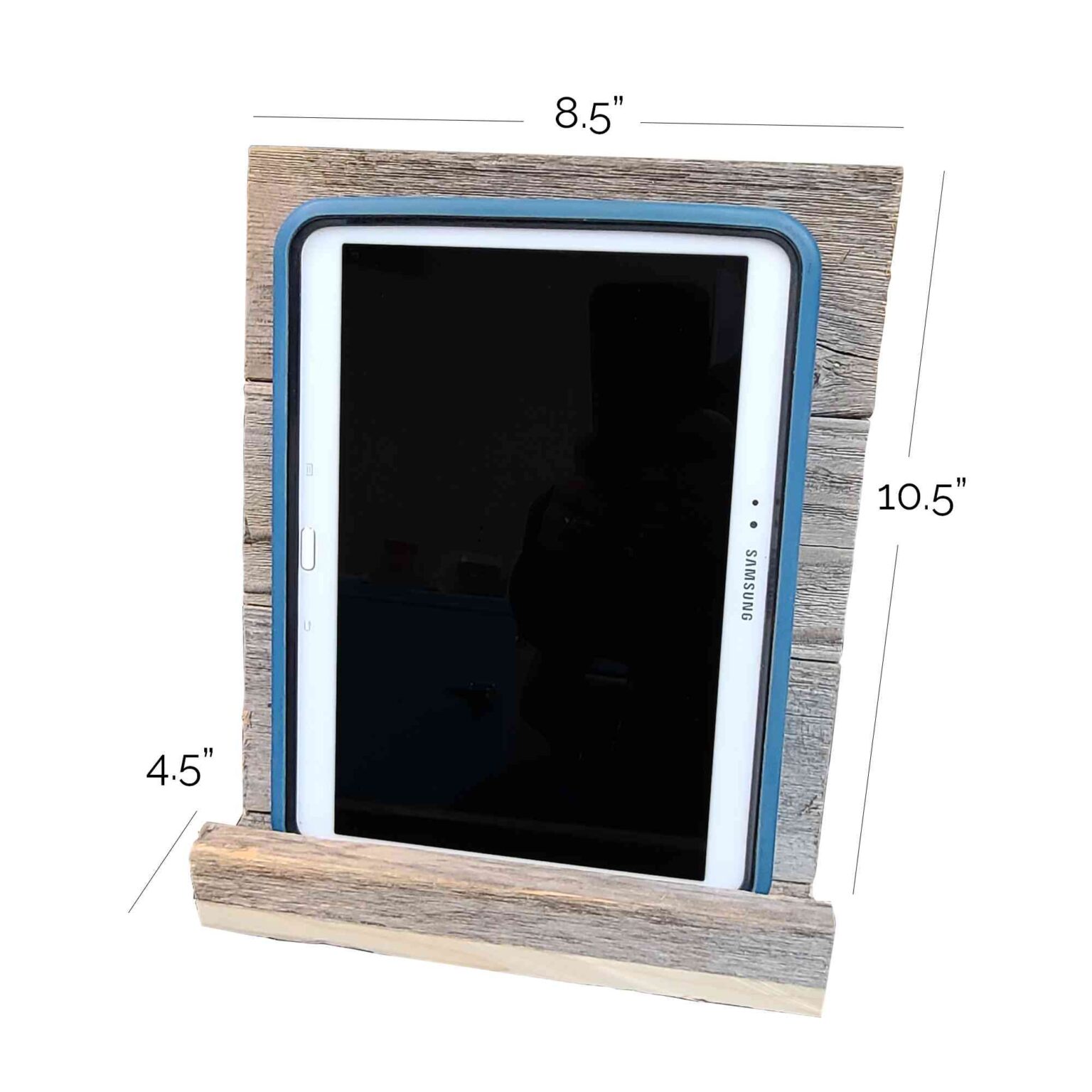 Tablet Stand handmade in the USA with Rustic Reclaimed Wood - Weathered ...