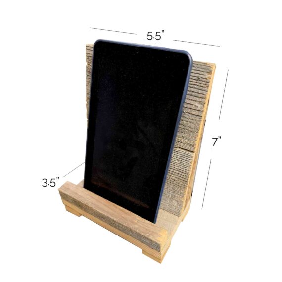 Mobile Stand handmade in the USA with Rustic Reclaimed Wood - Weathered ...