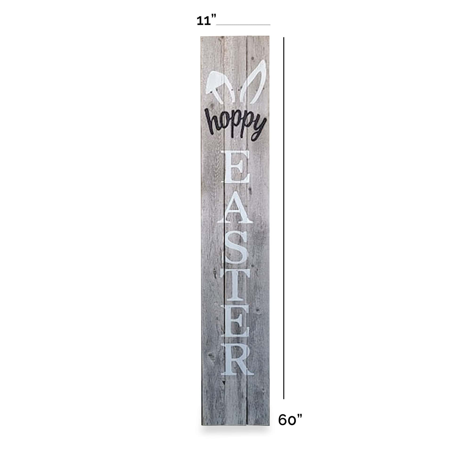 Hoppy Easter Sign for Front Porch 5 feet - Made with Real Rustic ...
