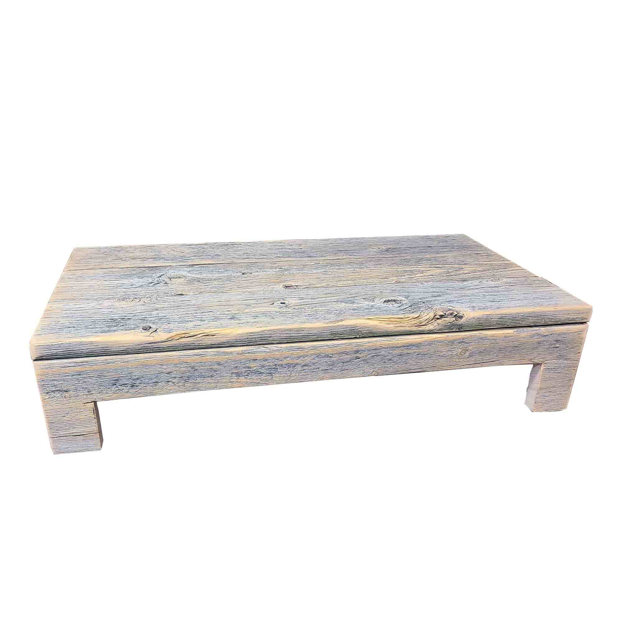 Rustic Barn Wood Style Riser Stand Made From Reclaimed Wood - Rockin' Wood