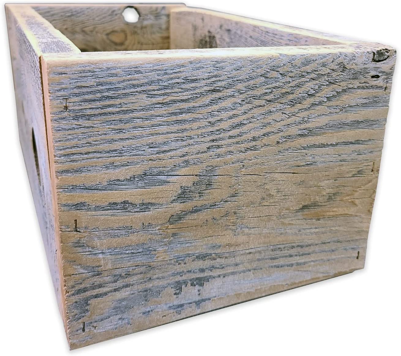 Rustic Reclaimed Wood Box for Mail - Laser engraved box (Large, Rustic ...