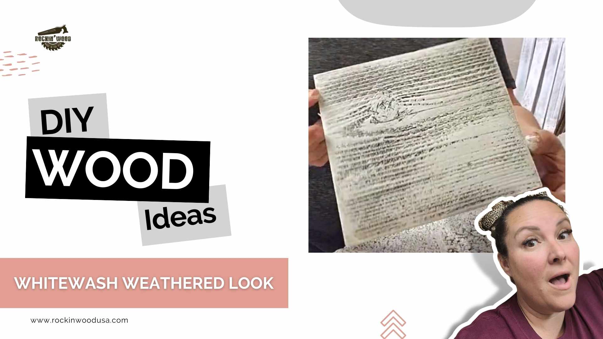 DIY Whitewash Weathered Look on Reclaimed Wood - Rockin' Wood