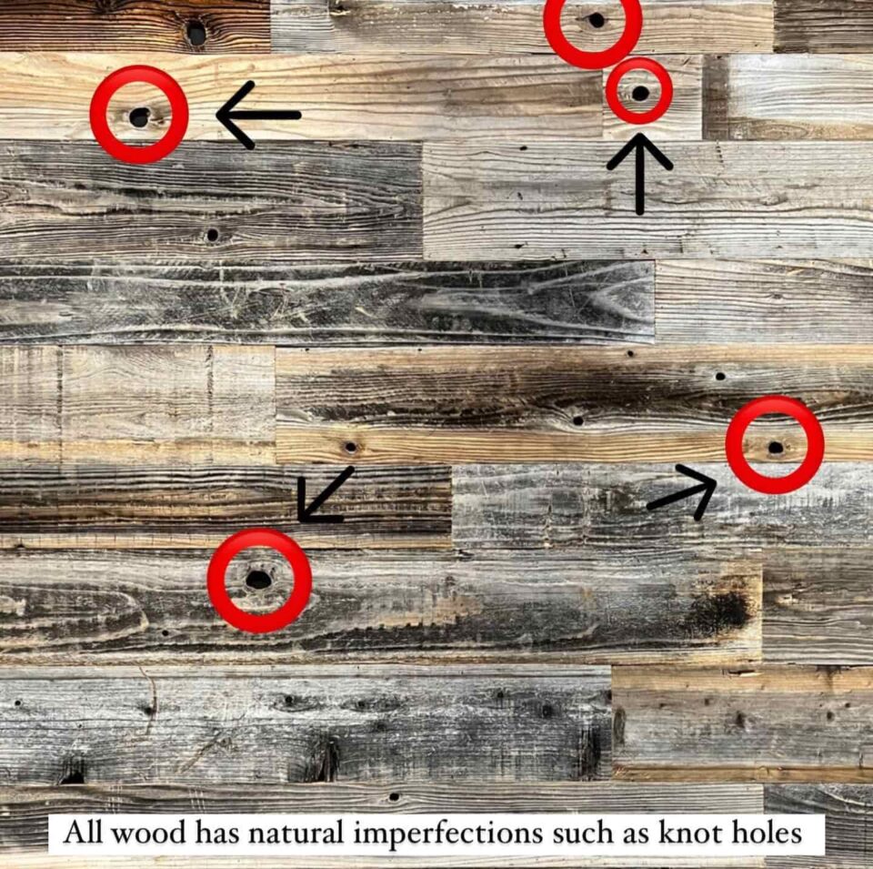 Extra Wide Real Wood Nail Up Application - Wall Paneling Board Planks ...