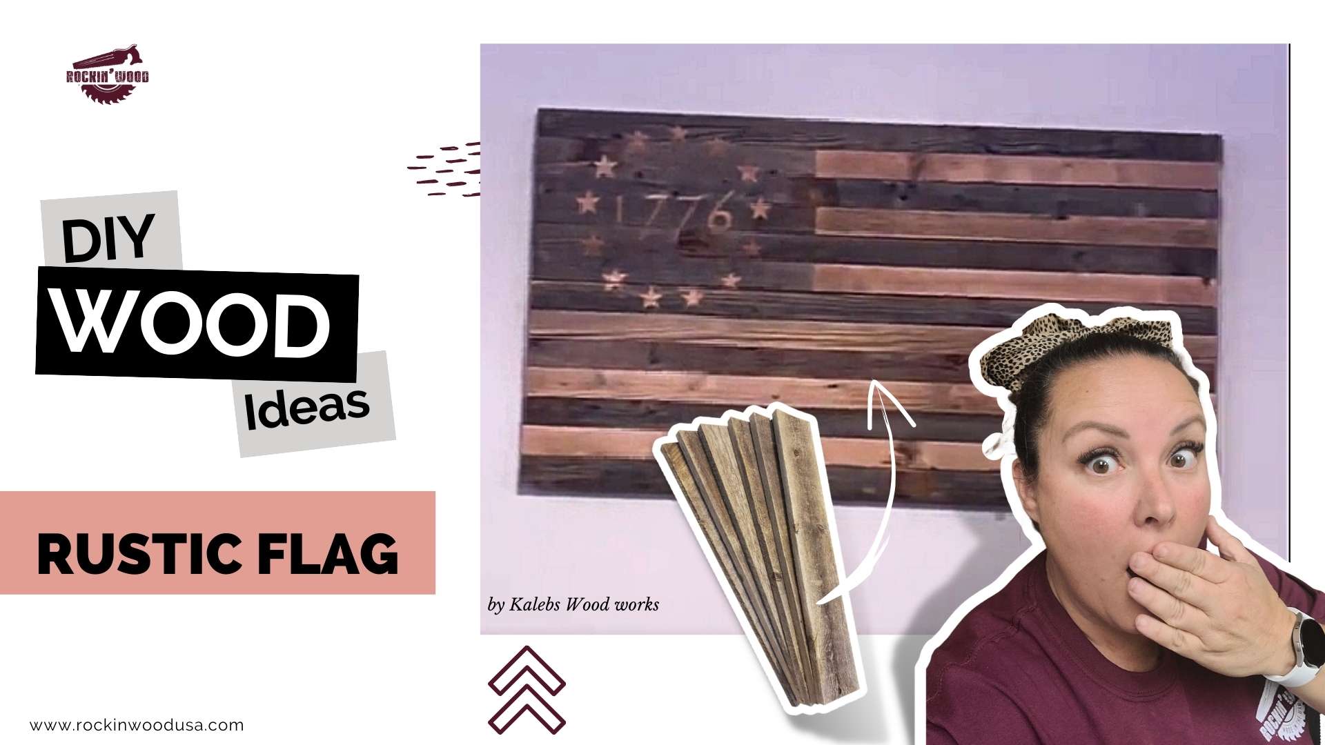 DIY Rustic Flag | DIY Wood Idea
