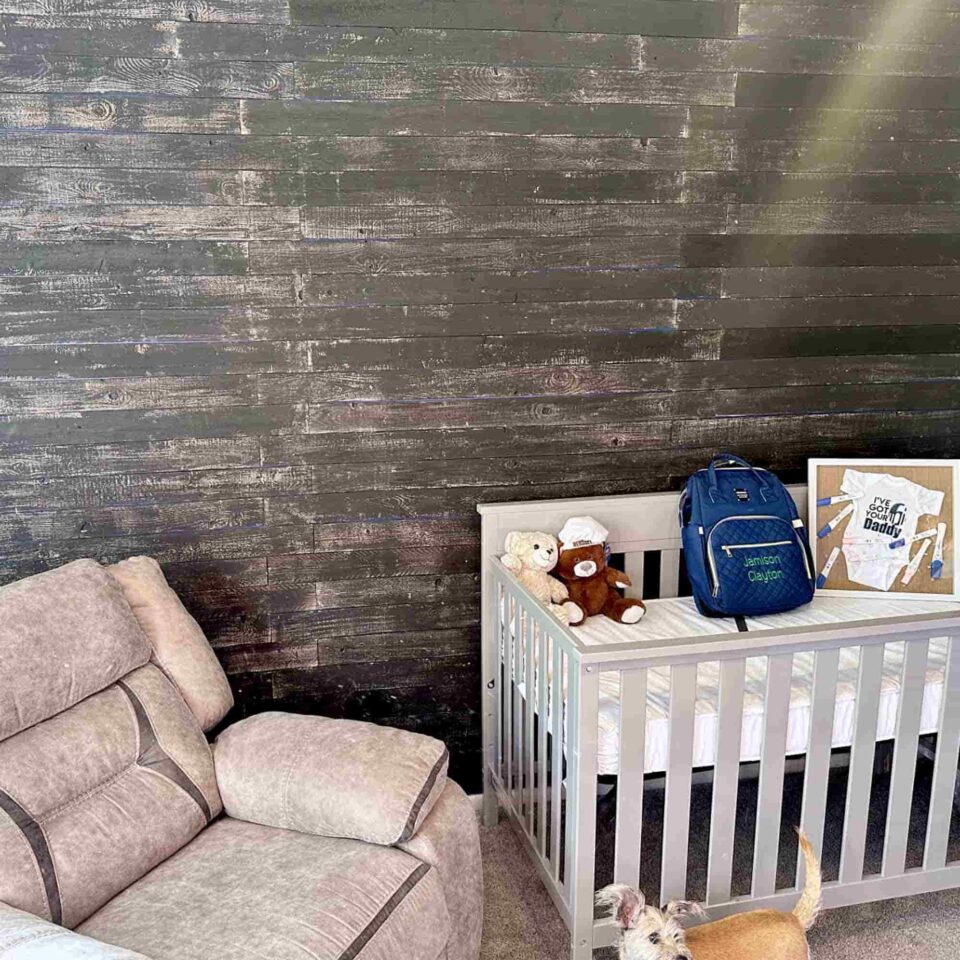 Black Wash Reclaimed Barn Wood Wall Paneling Planks for Accent Wall ...