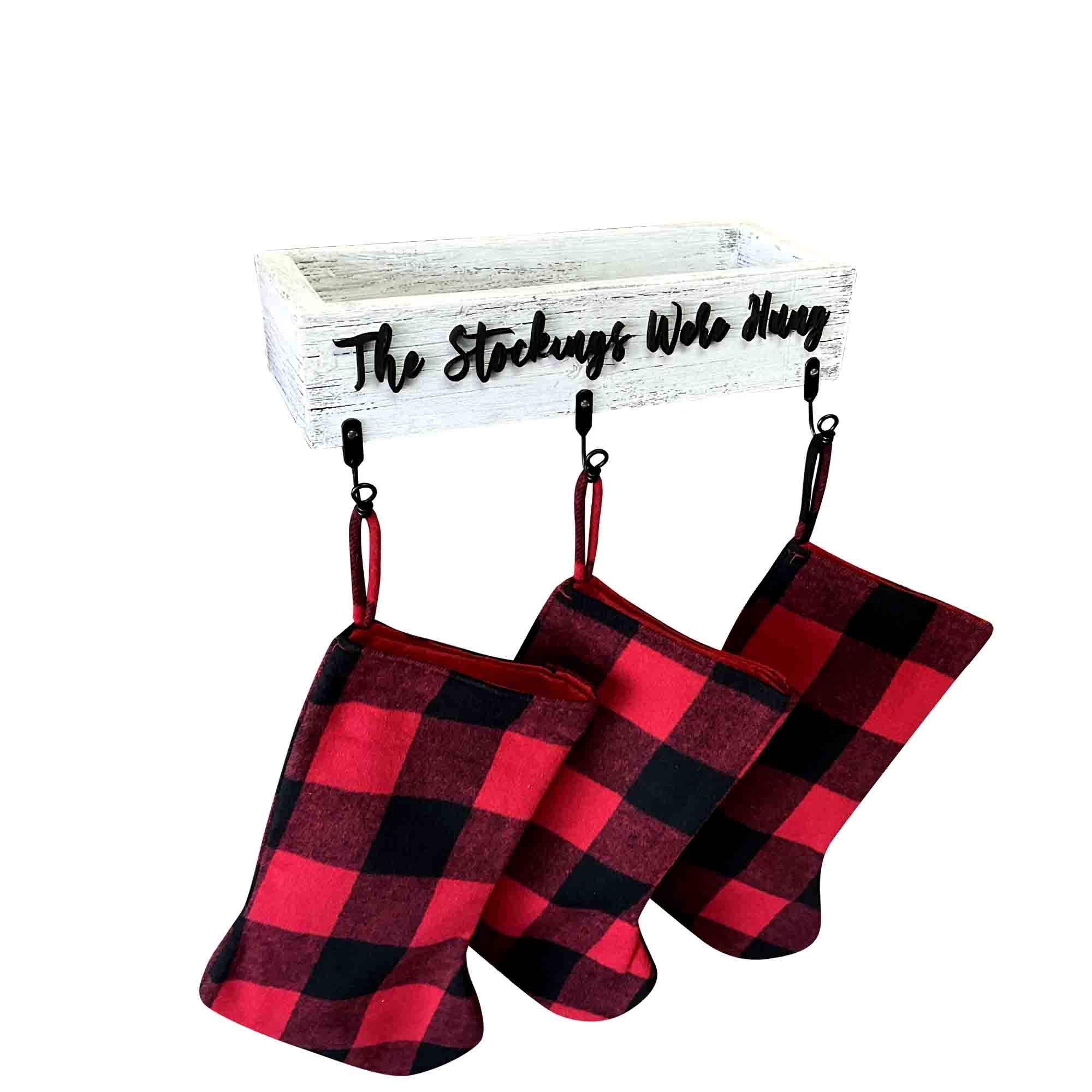 Stocking Hanger Box Made with Reclaimed Wood - The Stockings were Hung ...