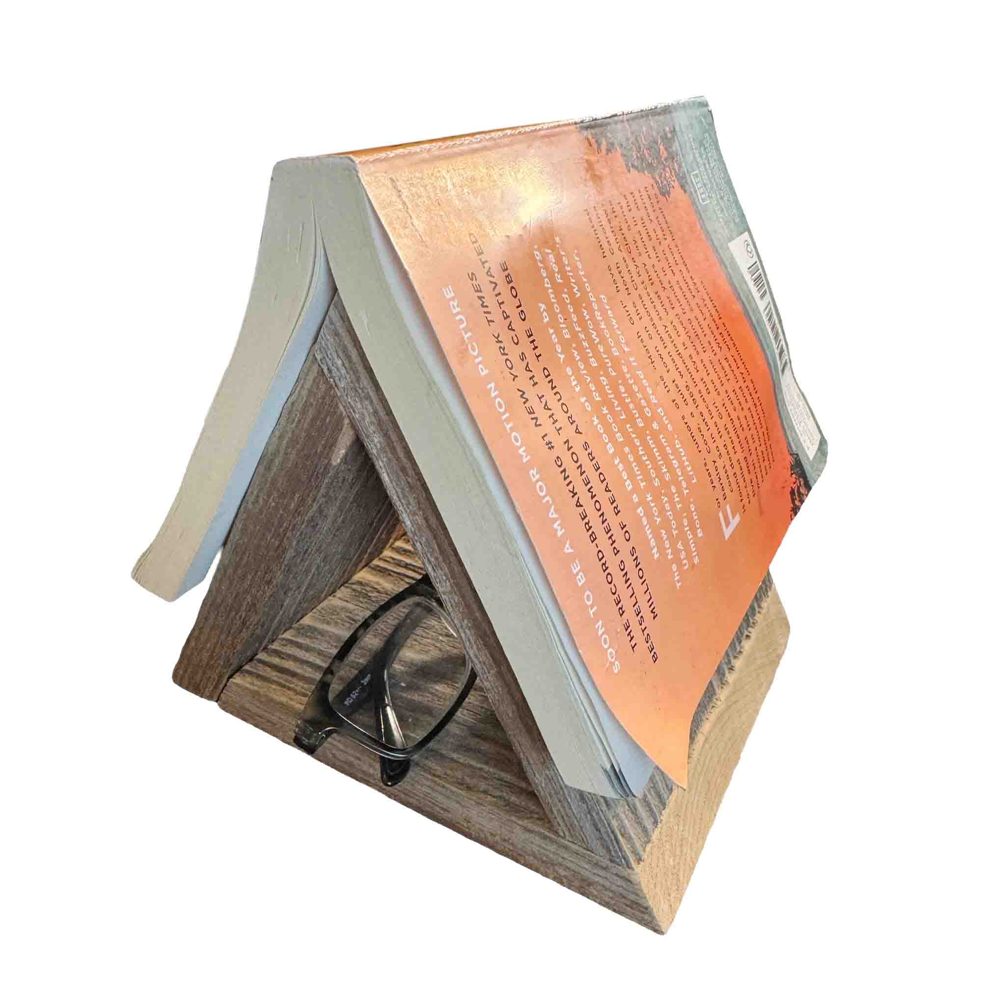 Rustic Book Stand made from Reclaimed Wood (Plain/Customized) - Rockin ...