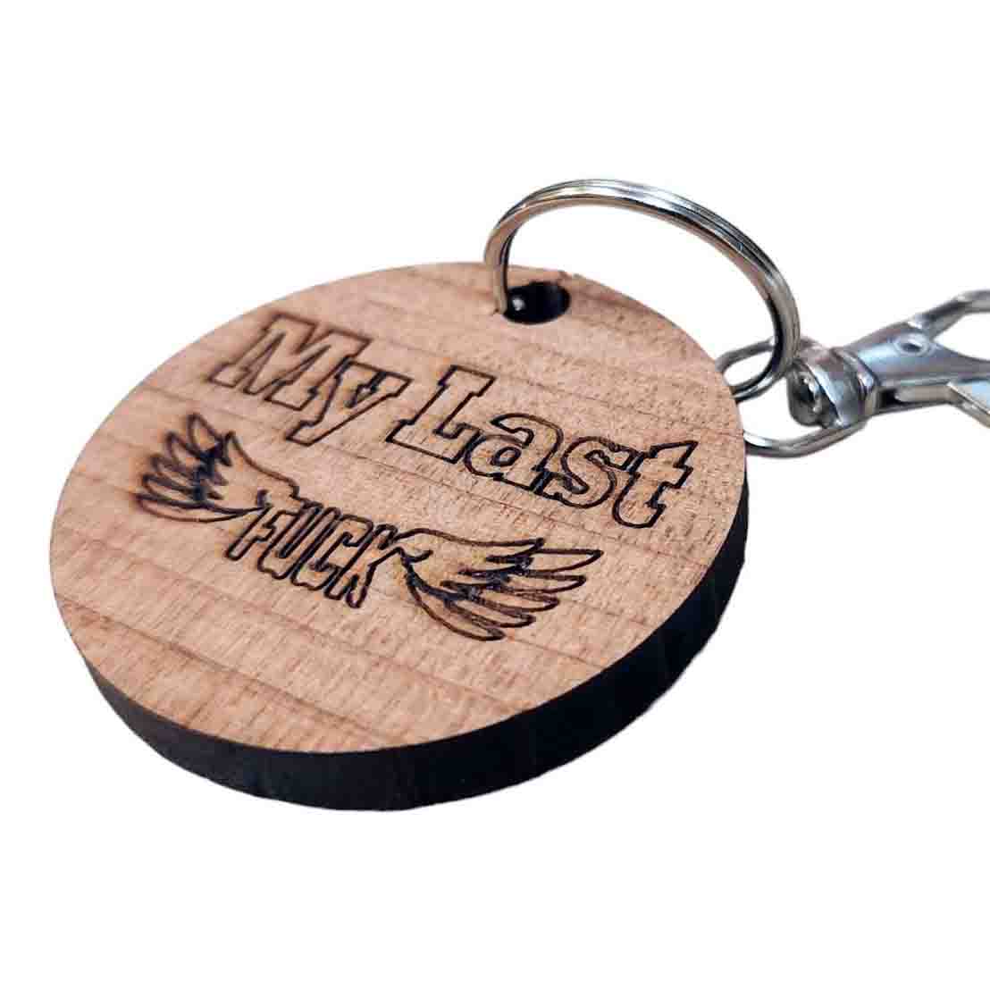 Customized Last Flying Eff Keychain Charm - Rockin' Wood