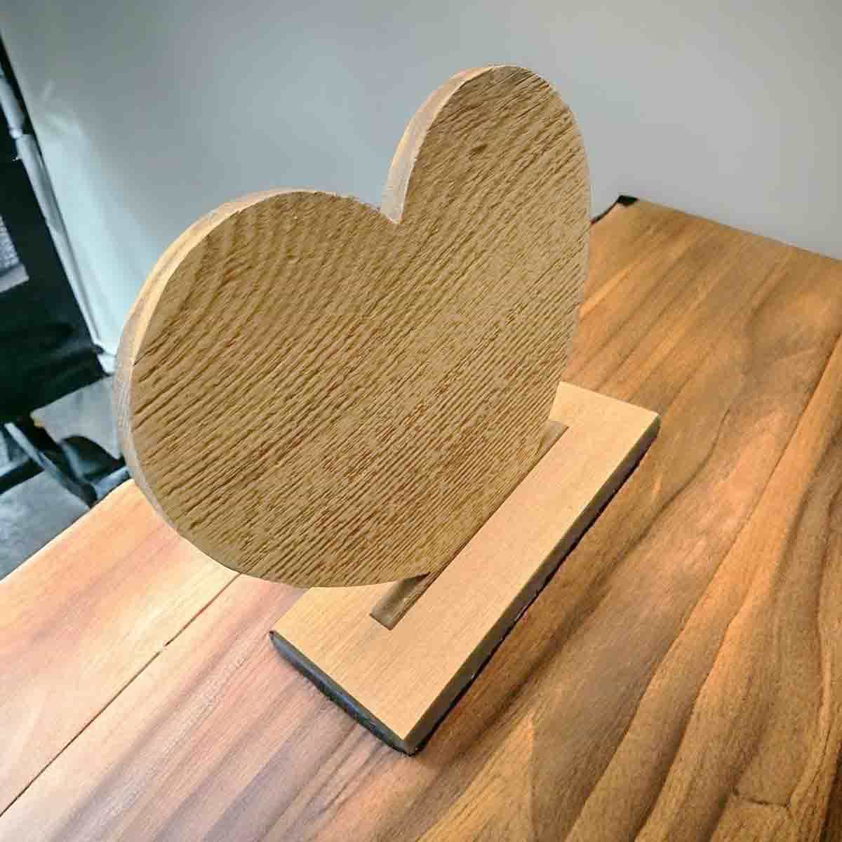 Customized Wood Heart Cutout Stand with Couple's names or any word ...
