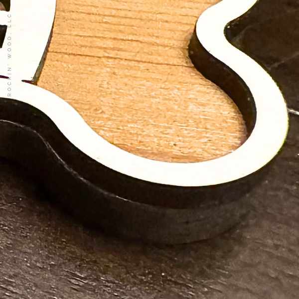 Customized Reclaimed Wood Dog Bone Ornament Hanging Charm - Rockin' Wood